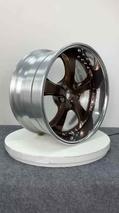 Custom Chrome 2-Piece Forged Alloy Wheels for Drag Racing