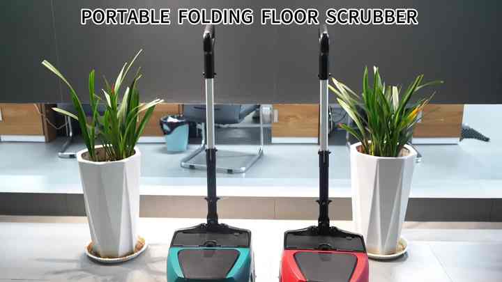 Smart Floor Scrubber Machine Mini Commercial Electric Compact Automatic ...