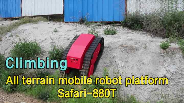 Guoxing SAFARI-880T Outdoor Track Robot Tank Chassis 100kg Load