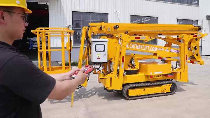 LIFT Adjustable Tracked Crawler Boom Lift Bucket-Electric/Gasoline ...