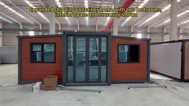 Prefabricated Folding Room House Ready to Move in 40Ft 20Ft Expandable ...