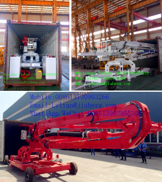 Wheeled concrete placing machine/concrete placing machine/mobile ...