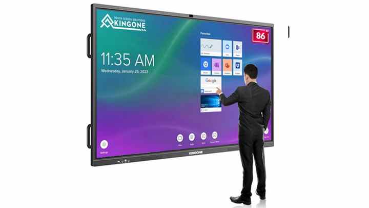 KINGONE 75 Inch Infrared Interactive Display Smart Board TV for ...