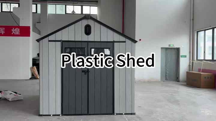Plastic Resin Eco-Friendly Garden Shed with Floor Included Outdoor ...