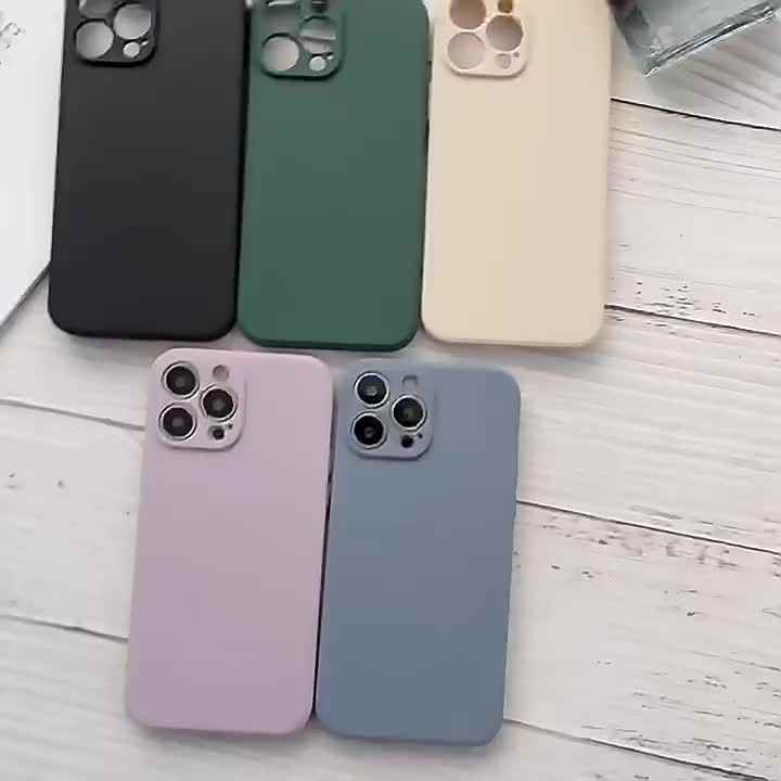 Pure Color TPU Shockproof Matte Soft Mobile Phone Cases for 1716/15/14 ...