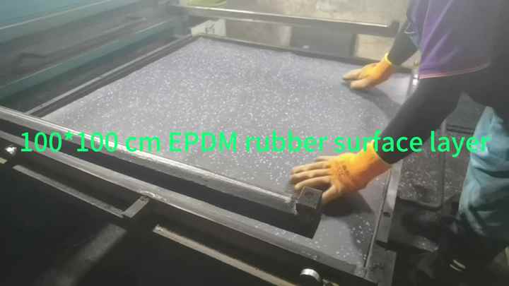 High-Density 20mm Thick 1x1 Meter EPDM Rubber Gym Flooring Tiles for ...