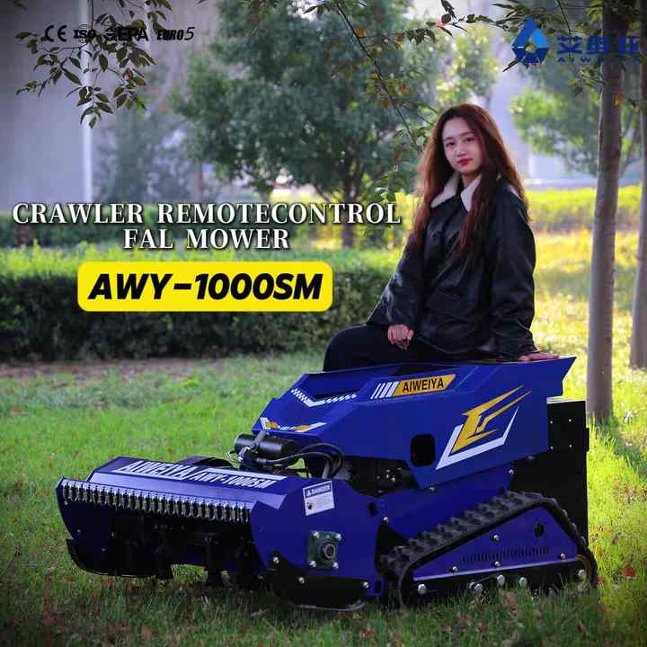 Durable Remote-Controlled Lawn Mower Remote-Controlled Rotating Lawn ...