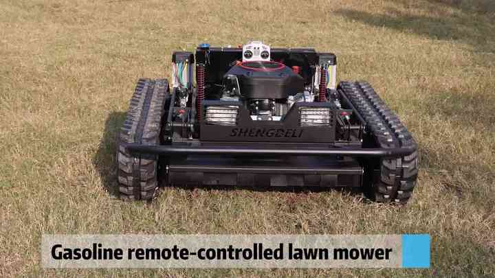 Professional Industrial Grass Cutter Machine Gasoline Lawn Mower Remote ...