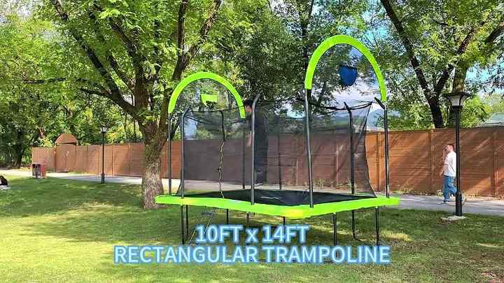 Zoshine New Design 10*14FT Double Basket Hoops Kids Friendly Rectangle ...