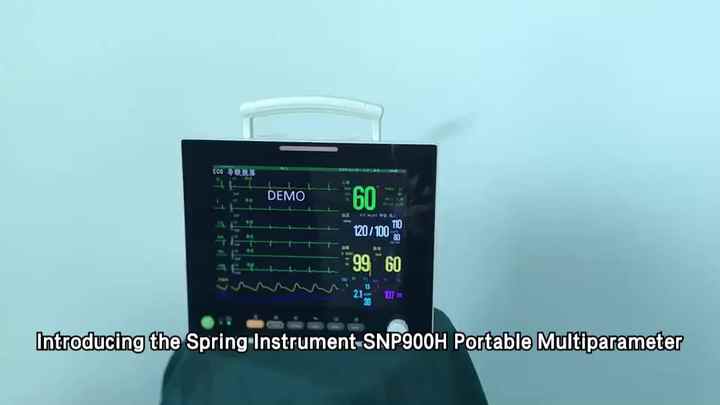 Custom Portable Multiparameter ECG Patient Monitor Electric Power ...