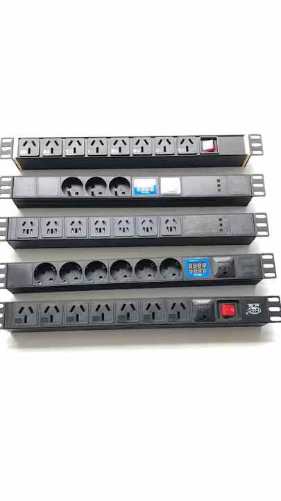 Universal 1U Rack Mount Aluminum Alloy & PC Single Phase PDU with 10A ...