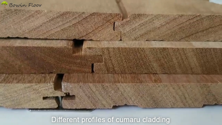 waterproof hardwood rain screen Horizon install Brazilian teak wood ...