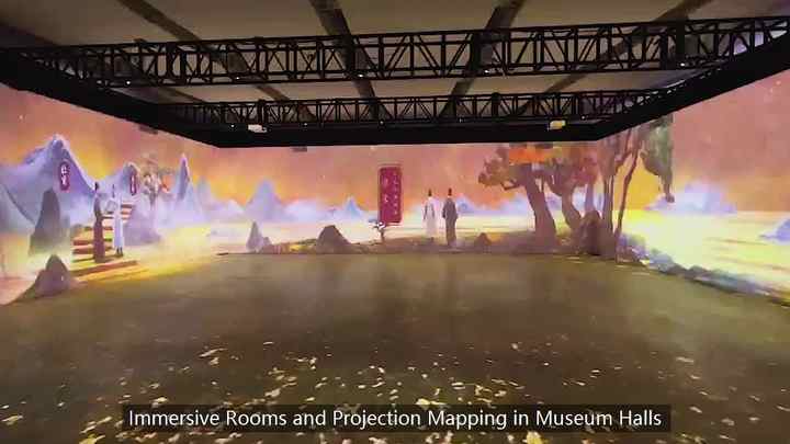 Immersive 360-Degree Projection Room - 3D Holographic Experience