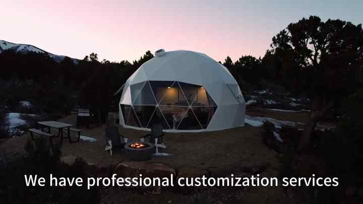Glamping Camping Geodesic Dome Tent Cabin Hunting Style Tent Panoramic ...