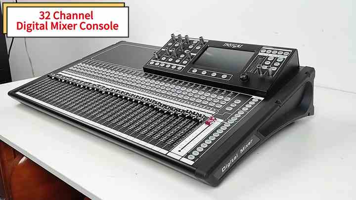 32 Channel Digital Mixer - Professional Audio Recording