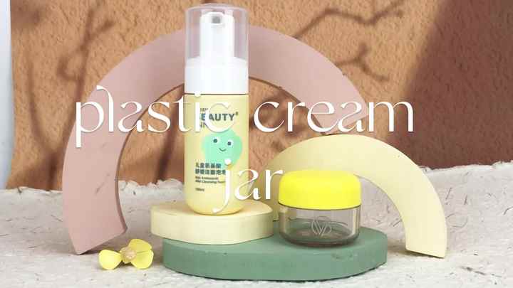 New Type Luxury Round Plastic Face Cream Jars with Screw Top Refillable ...