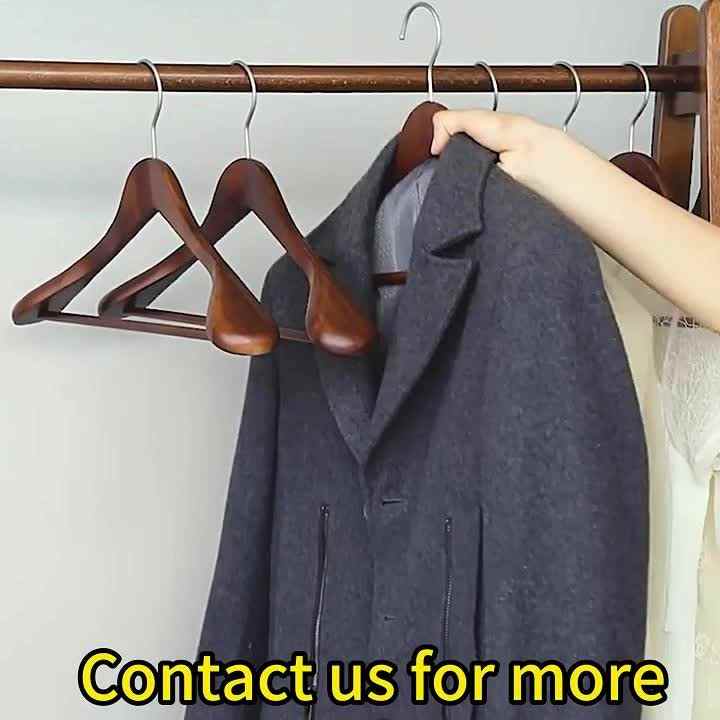 Premium Wooden Coat Hangers - Durable & Stylish Storage