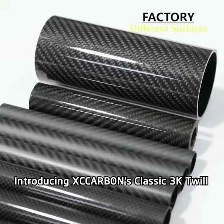 Ultra Lightweight 3K Carbon Fiber Tubes 1M 1.5M 2M Long Roll Wrapped ...