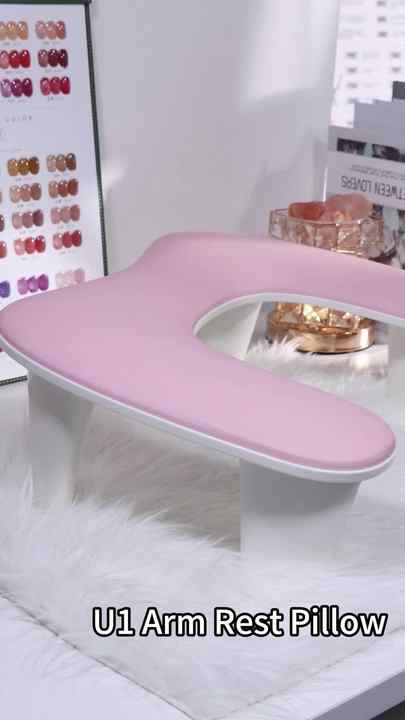 Ergonomic PU Leather Arm Rest Nails - Customizable Design