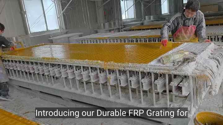 Heavy-Duty FRP Grating Panel-Light Weight High Strength Anti-Slip ...