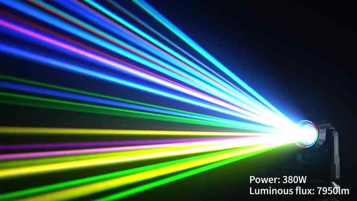 Sharp 380 Beam Light 20R Dual Prism rainbow Moving Head LED Light Strip ...