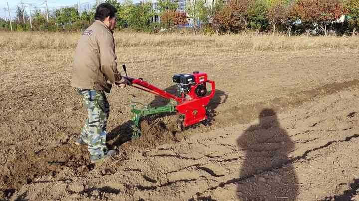 170F Gasoline Engine Powered Single Chain Track Micro Tiller