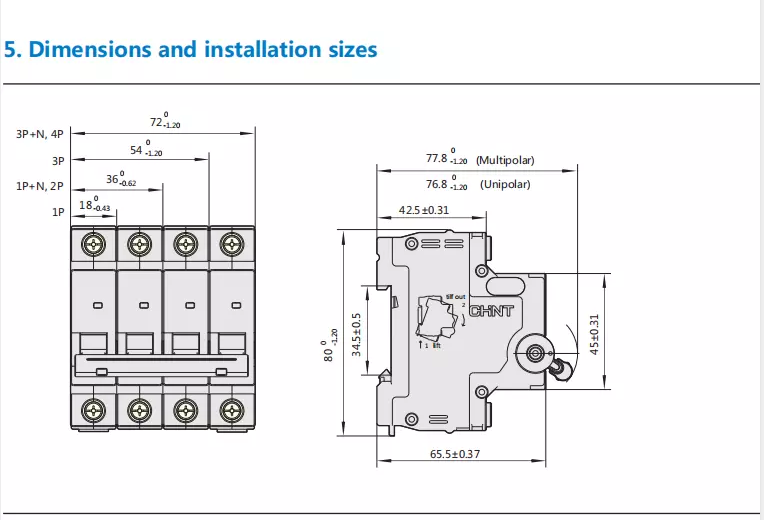 Zhengtai circuit breaker miniature circuit breaker MCB NXB-63 1P C10 ... Zhengtai circuit breaker miniature circuit breaker MCB NXB-63 1P C10 ...