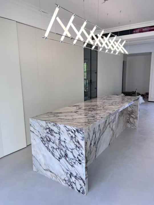 HZX Modern Natural Marble Table Countertops Vanity Tops & Dining Tops ...