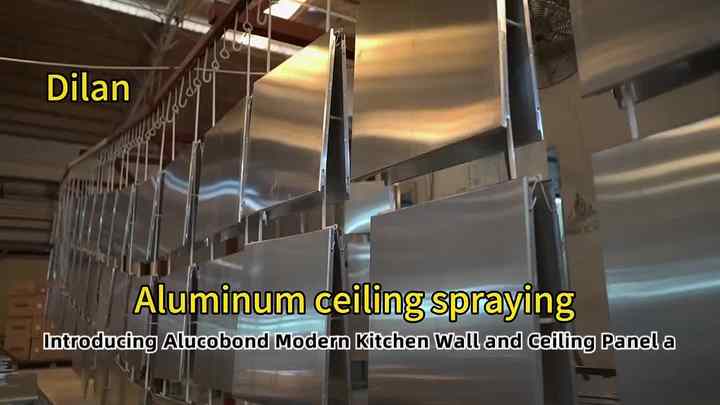 Anodized Aluminum Strip Ceiling Cladding with Modern Design Fireproof ...
