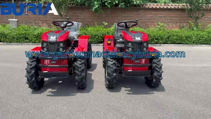 4WD Mini Farm Tractor - 18 HP Multifunctional Garden Tractor