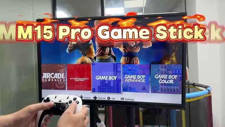 M15 PRO Game Stick - 4K HD GAMES Player with Wireless Control