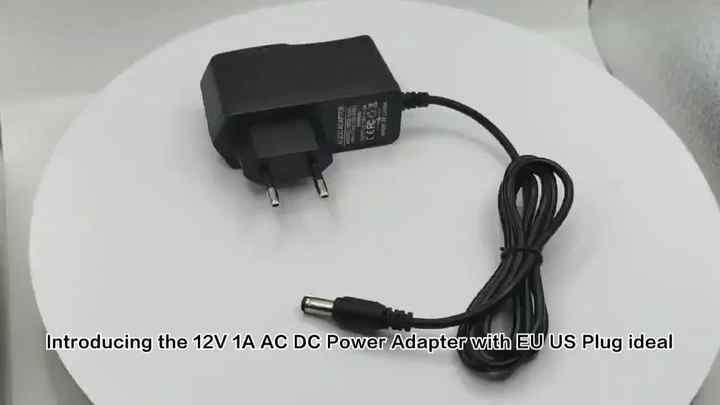 12V 1A Power Adapter - Reliable AC DC Supply for Routers