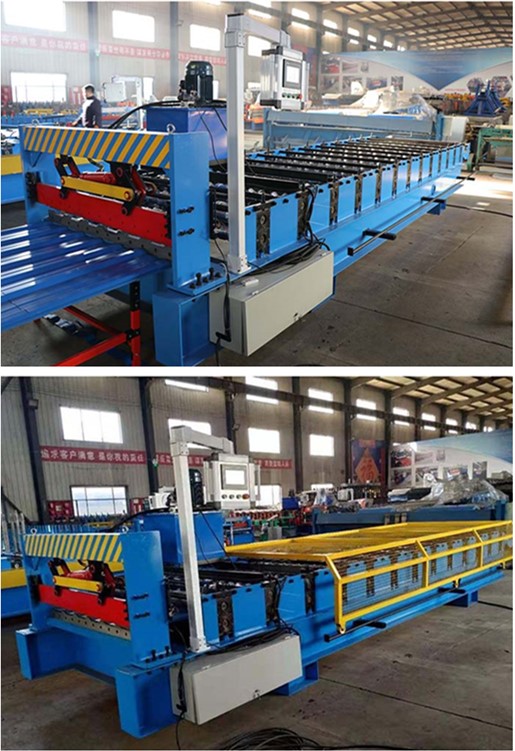 Automatic metal Ibr shingle trapezoidal shingle roller press machine ...