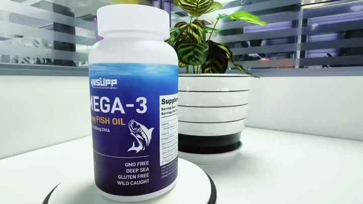 OEM 3000mg EPA 600mg DHA Omega-3 Fish Oil Soft Capsules 900mg Vitamin ...