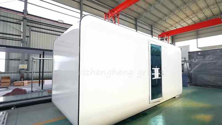 Apple Cabin 20ft 2 Bedroom Capsule Home Pod Modular House for Park ...