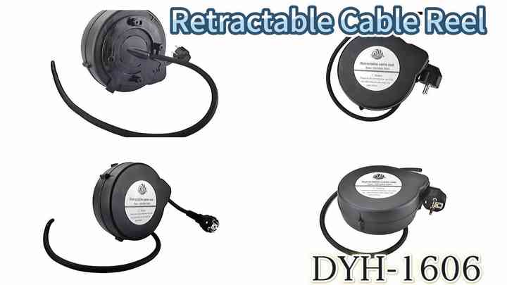 Industrial Power Extension Retractable Automatic Cable Reel 3 Pin for ...