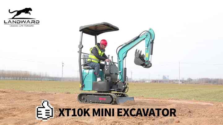 Landward Mini Excavator New Agricultural Micro Excavator 1000kg ...