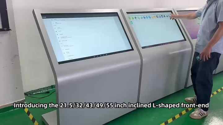 All-in-One Indoor Self-Service Booth with 21.5/32/43/55 Inch Inclined ...