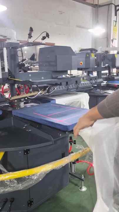 J Rotary Fully Automatic 4 Station Turntable Heat Press Machine ...