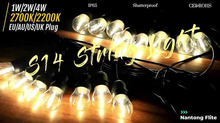 CE UKCA ROHS 220V 110V S14 IP65 Waterproof Patio Garden Outdoor AU EU ...