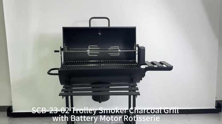 Modern Heavy Duty Steel Barrel Automatic Chicken Rotating Kit Barbecue ...