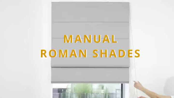 New Design Window Manual Roman Shades Privacy Roller Blinds for Windows ...