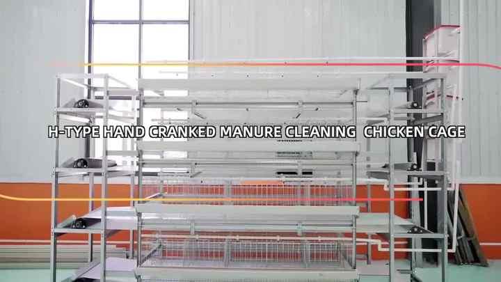 Poultry Farm H Type Battery Egg Layer Chicken Cage 1000 Birds 4 Tier ...