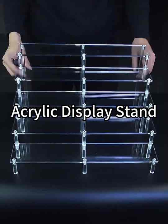 Detachable Clear Acrylic Display Stand Holder Plastic Standee Toy Rack ...