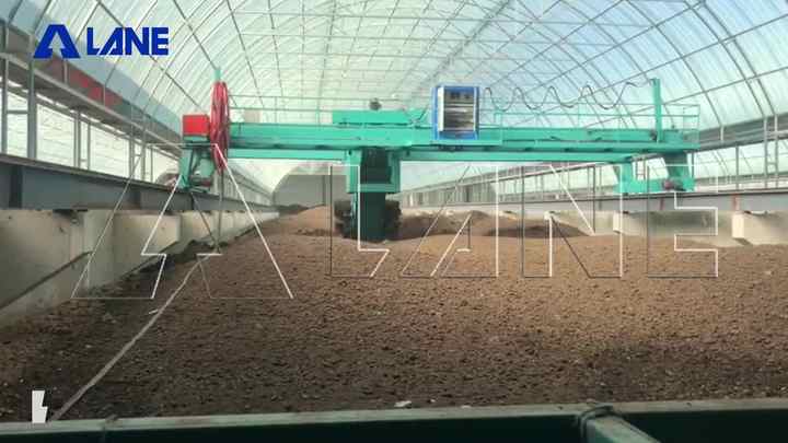 Compost Bioreactor Wheel Type Crawler Compost Turner Machine Motor High ...