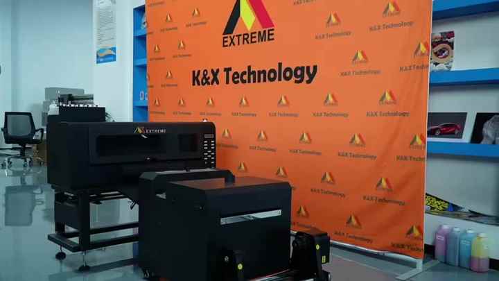 Commercial Extreme Brand DTF Printer 300mm with Powder Shaking Machine ...