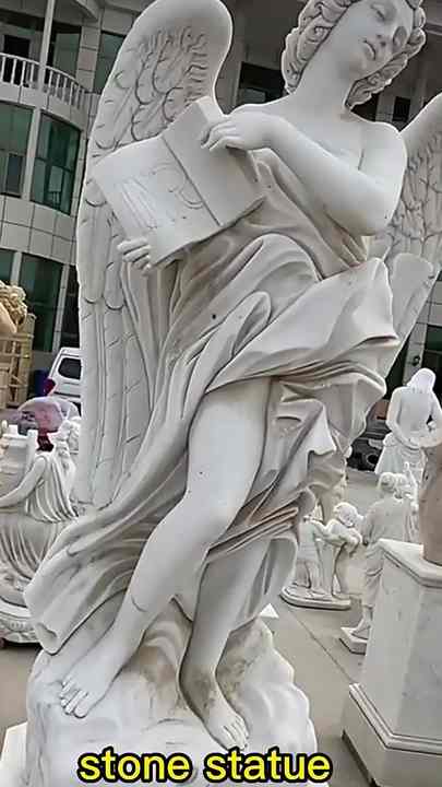 Heaven Statue Virgin Mary Baby Jesus Life Size White Marble