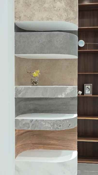 Modern Style Artificia Flexible Stone Soft Stone Panels Roman Pillar ...