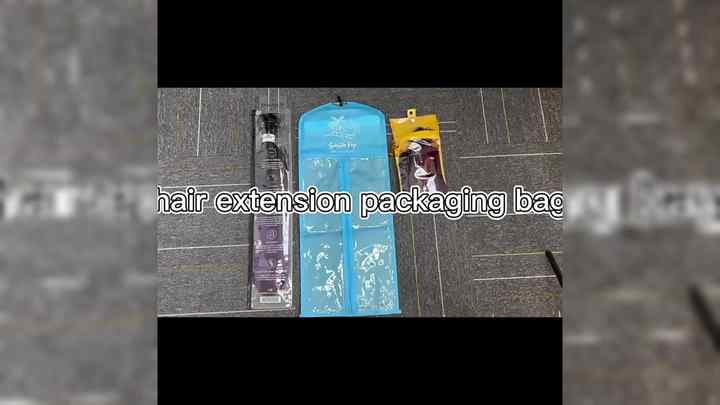 Custom Print Logo Hair Bundle Brand Packaging Clear Plastic Zipper Bag ...