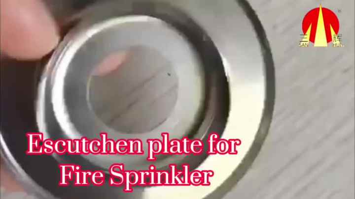 Double Layer Fire Sprinkler Escutcheon Recessed Plate